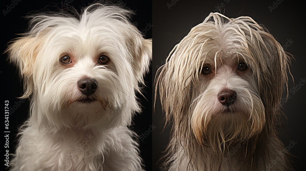 Before and After: A split-image showcasing the transformation of a ...