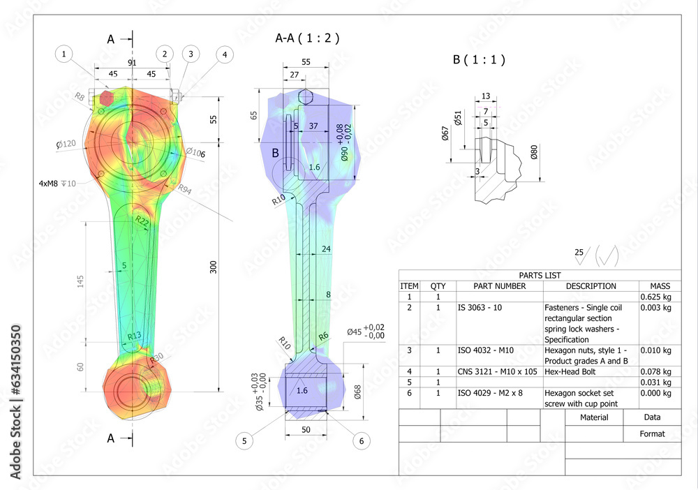 Finite Element Method Fem Analysis Connecting Rod Crank For Friction And Forces In