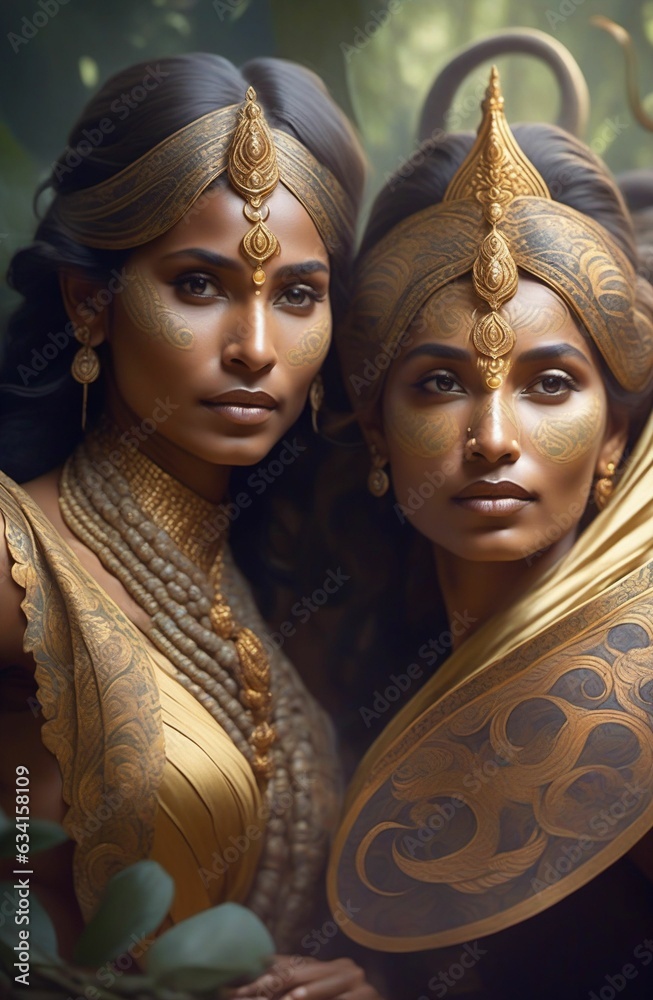 Naga - A serpent-like creature that is often depicted with the head of ...