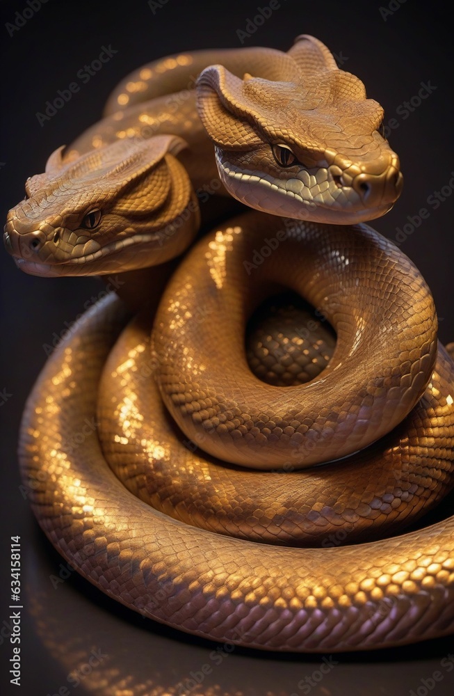 Naga - A serpent-like creature that is often depicted with the head of ...