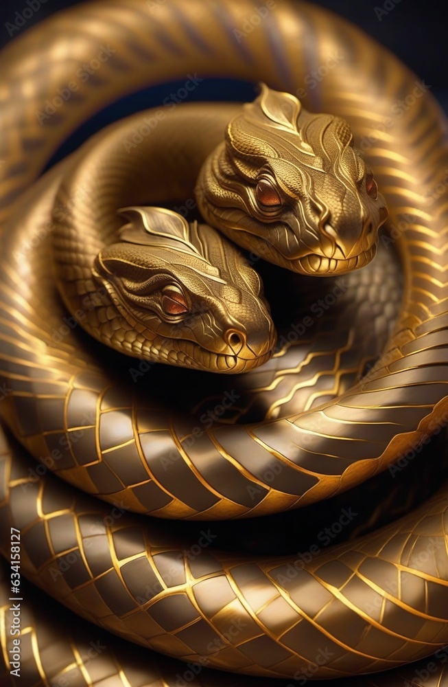 Naga - A serpent-like creature that is often depicted with the head of ...
