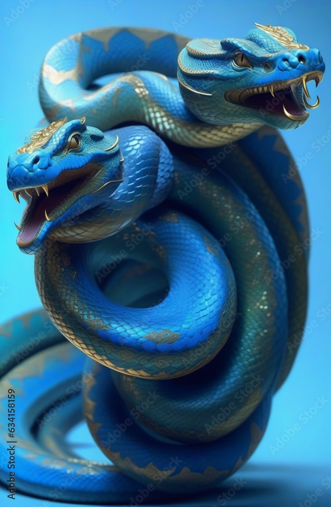 Naga - A serpent-like creature that is often depicted with the head of ...