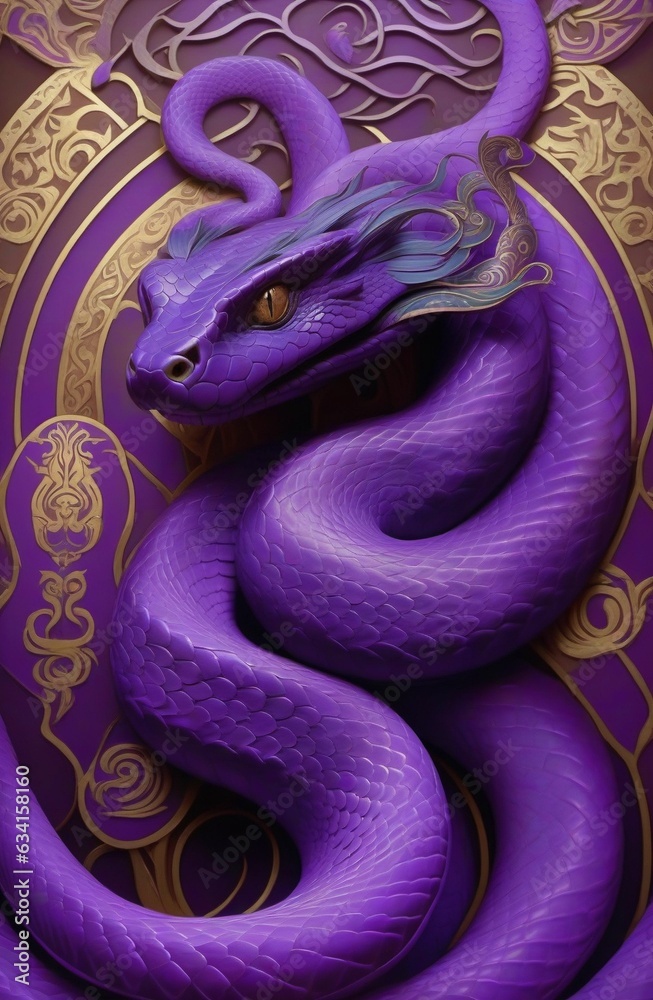 Naga - A serpent-like creature that is often depicted with the head of ...