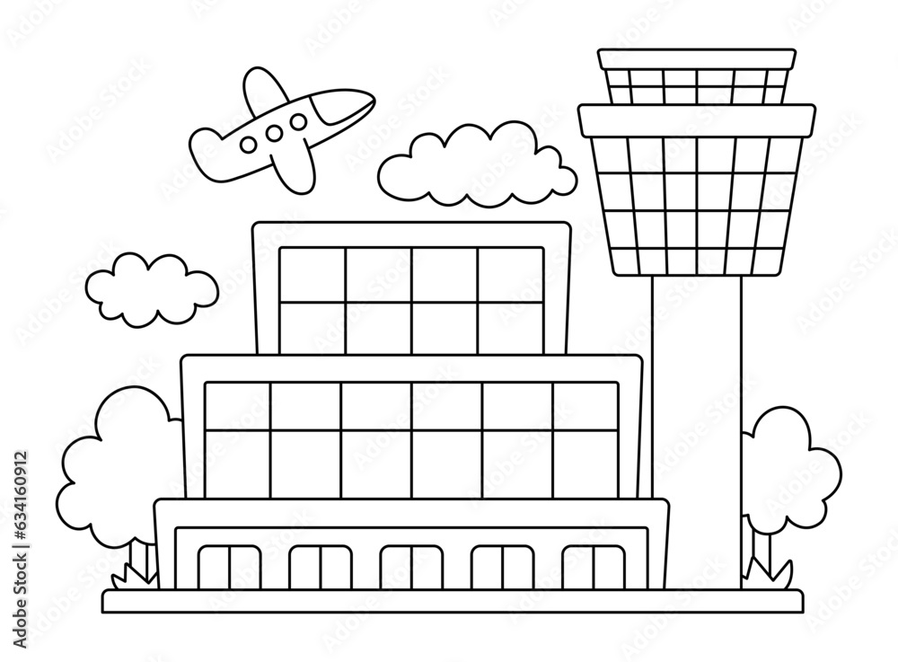 Air Transportation Clipart Black And White