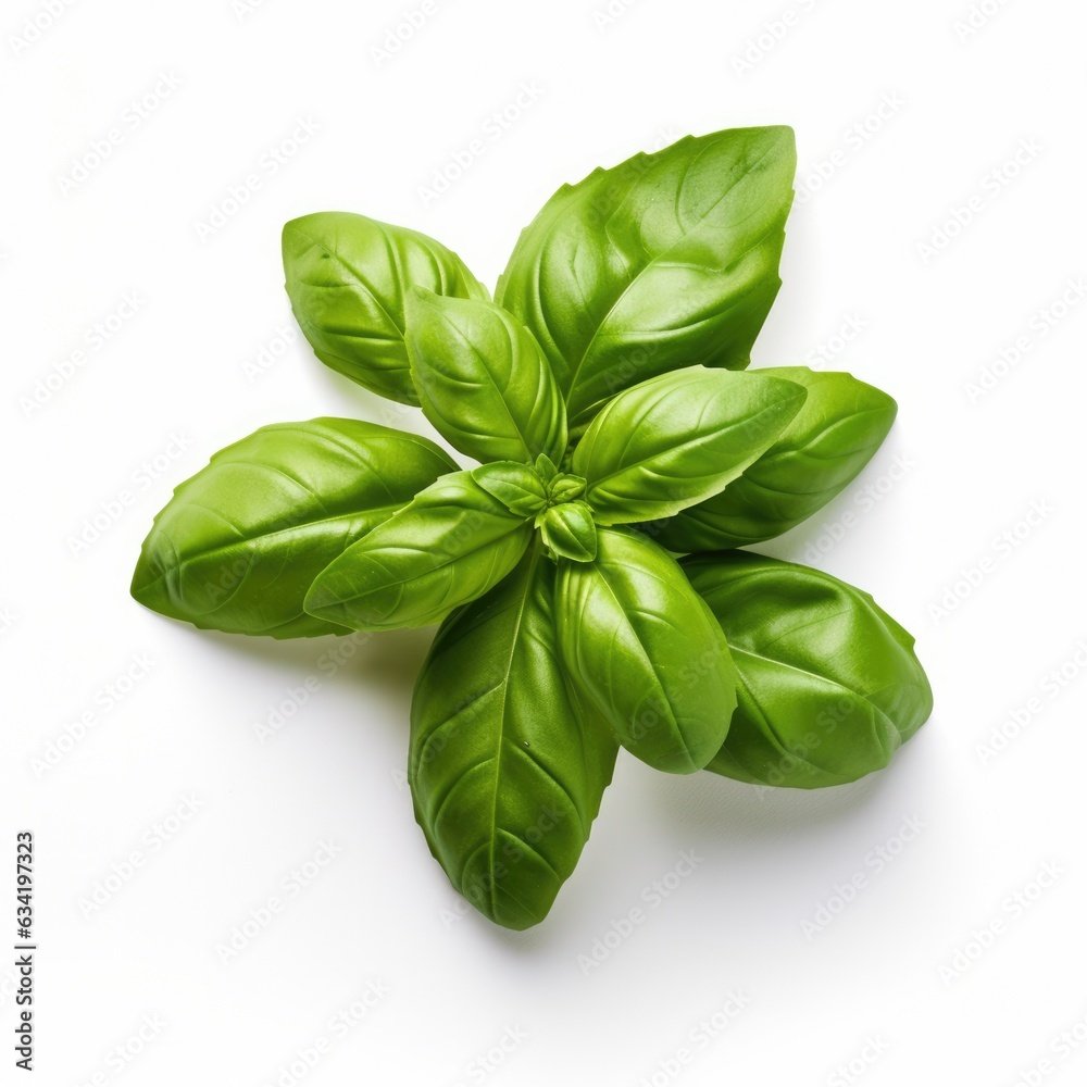 Basil on a plain white background - isolated stock pictures Lavender_on ...