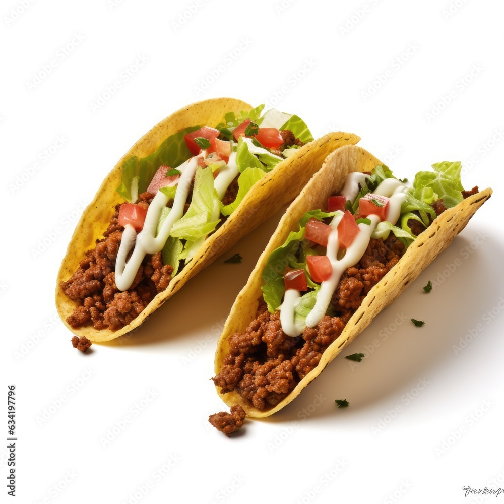 Tacos on a plain white background - isolated stock pictures Lavender_on ...