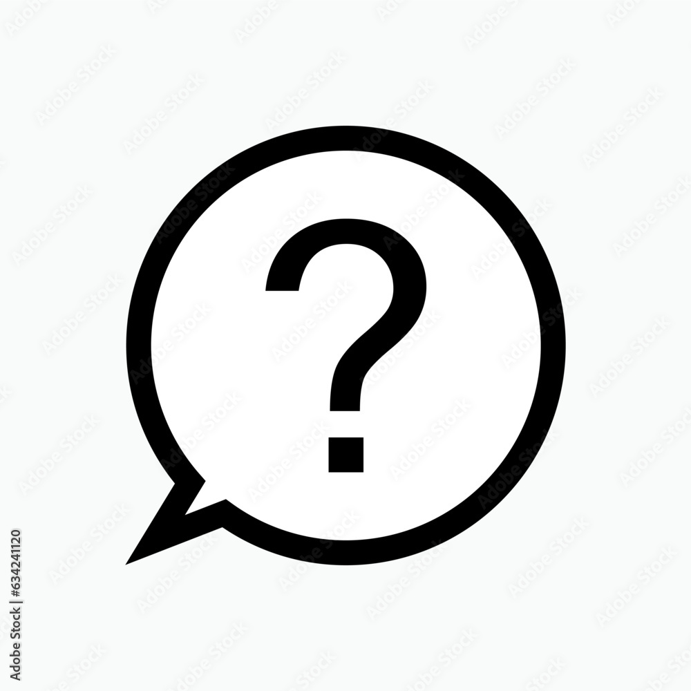Question Mark Icon. Asking Illustration - Vector, Sign and Symbol for ...