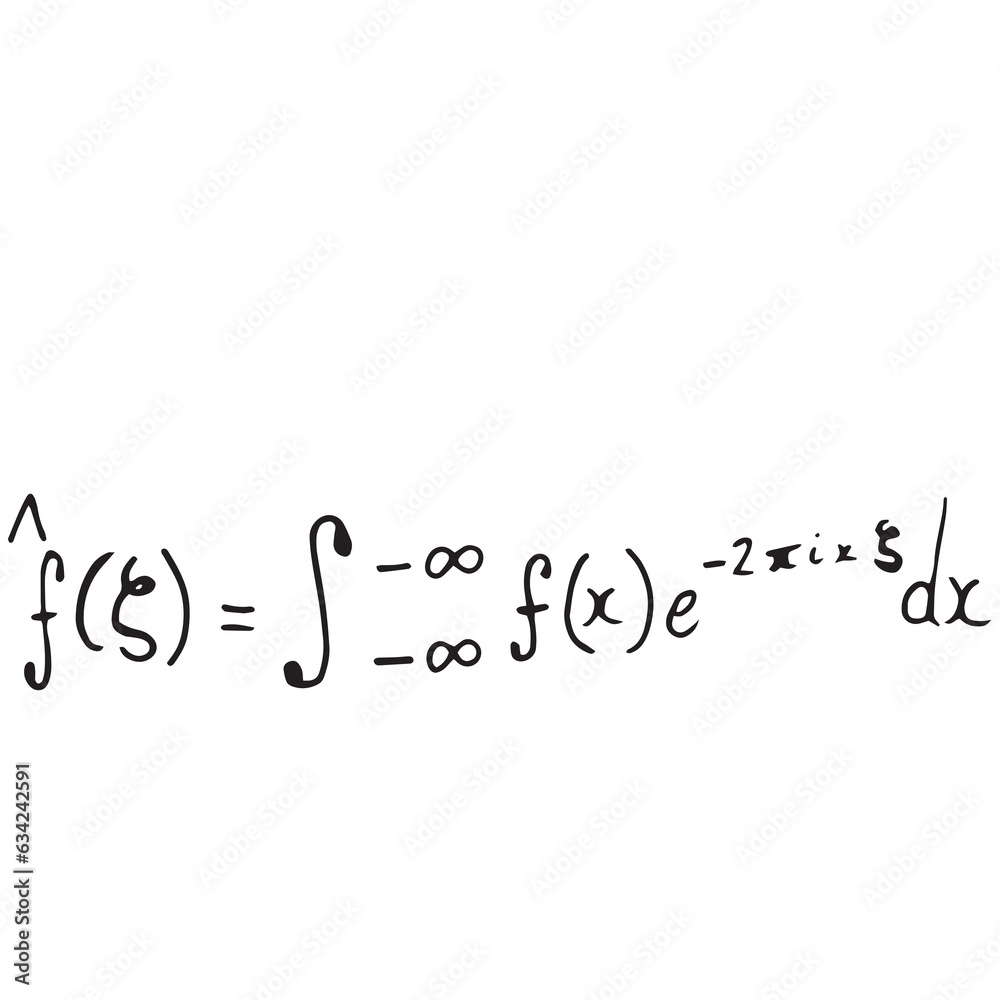 Digital png illustration of scientific maths equation on transparent ...