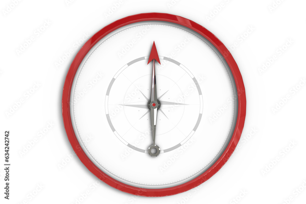 Digital png illustration of red ring compass on transparent background ...