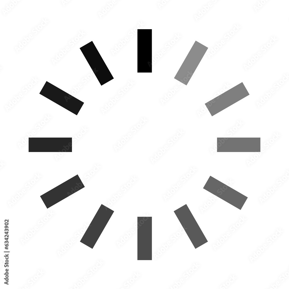 Digital png illustration of loading circle on transparent background ...