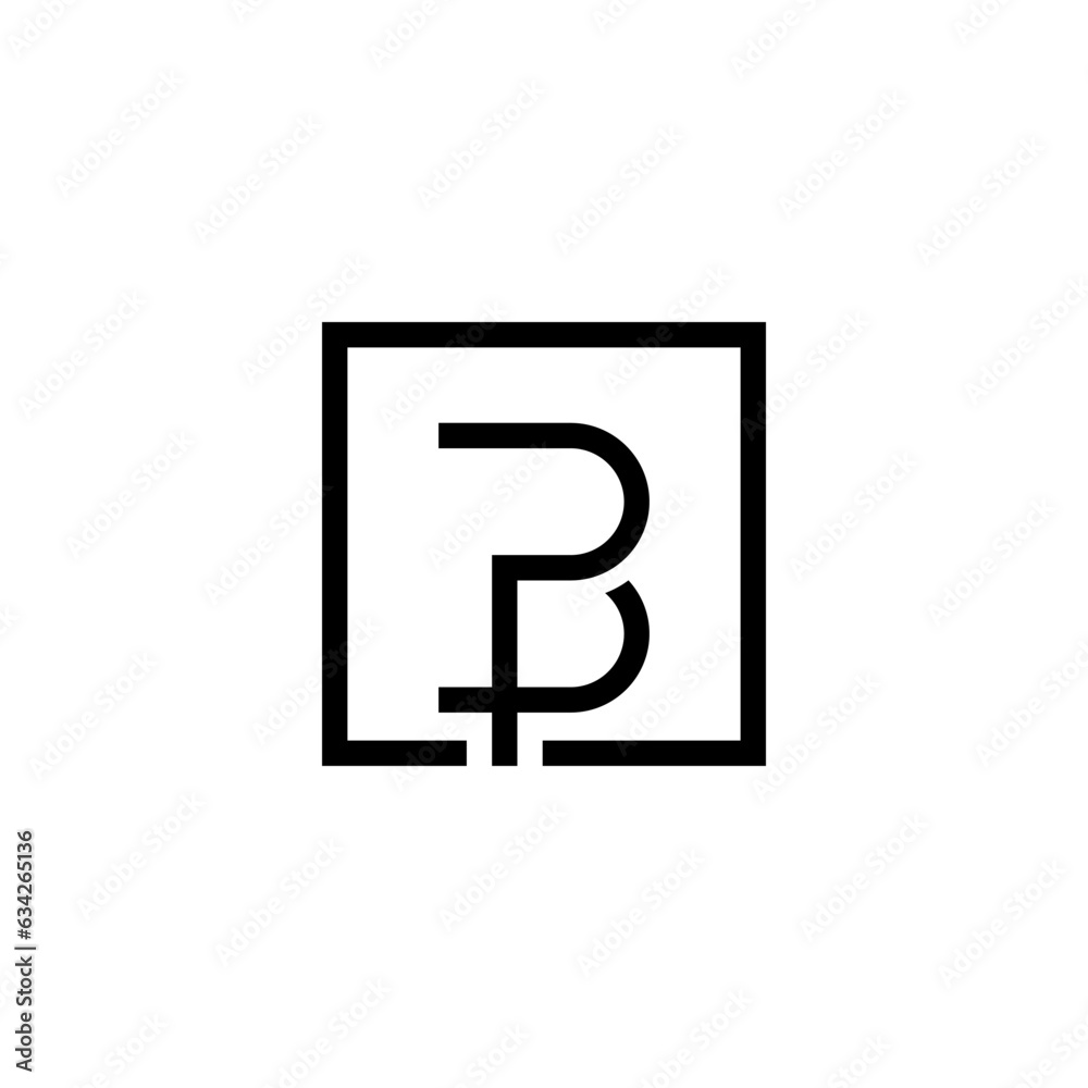 initial letter number P3 logo vector Stock Vector | Adobe Stock