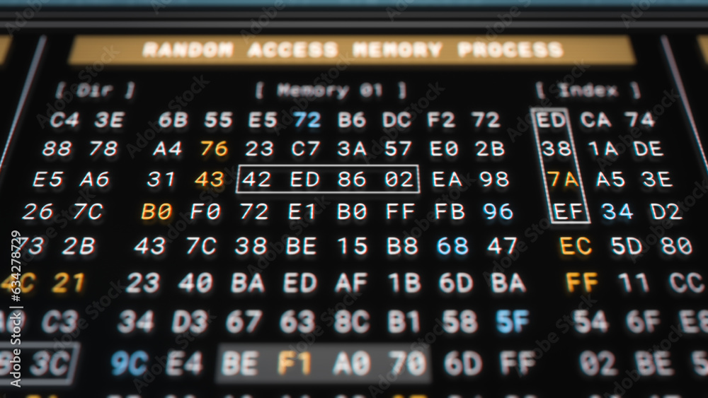Computer memory code encryption technology for high security. Big Data Analysis process in low ...