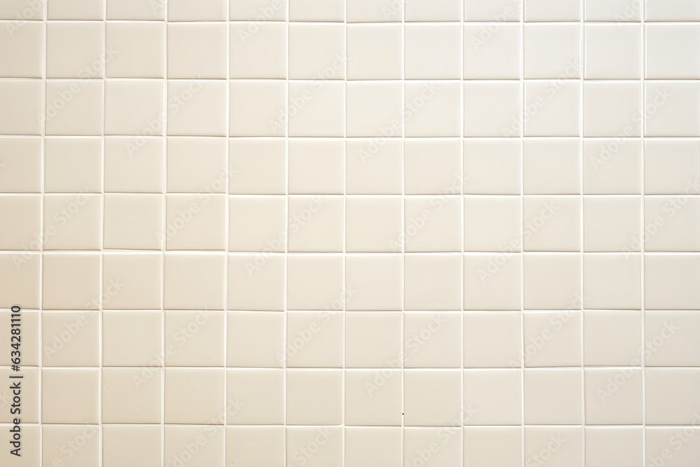 Cream tile wall chequered background bathroom floor texture Stock Photo ...