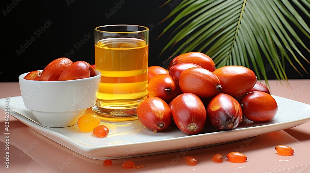 Oil palm fruit drupe, tree nectar for food and cosmetic industry ...