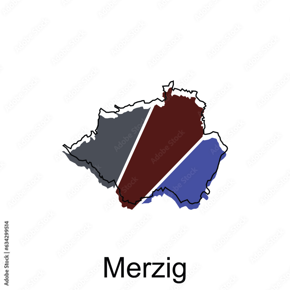 Vetor de map of Merzig design, World map country vector illustration ...