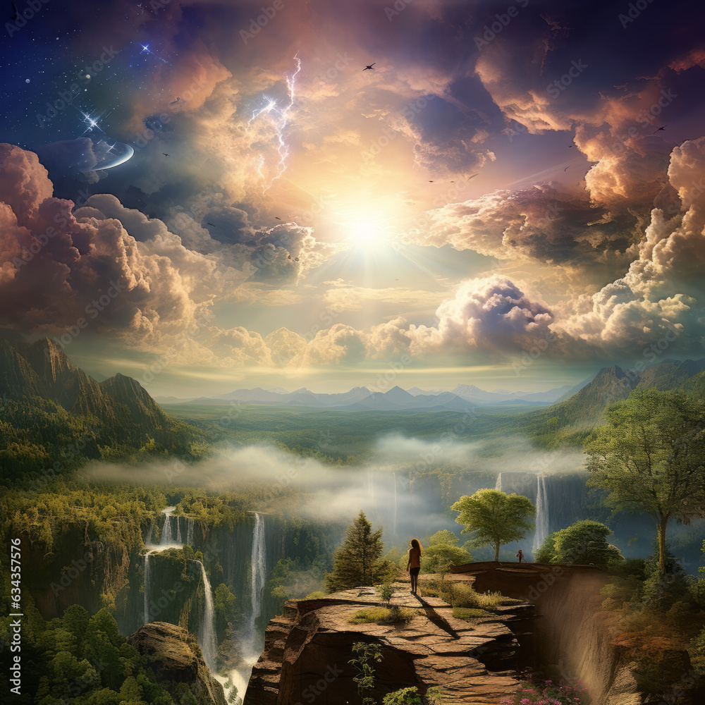 Genesis, in the beginning God created the heaven and the earth Stock ...