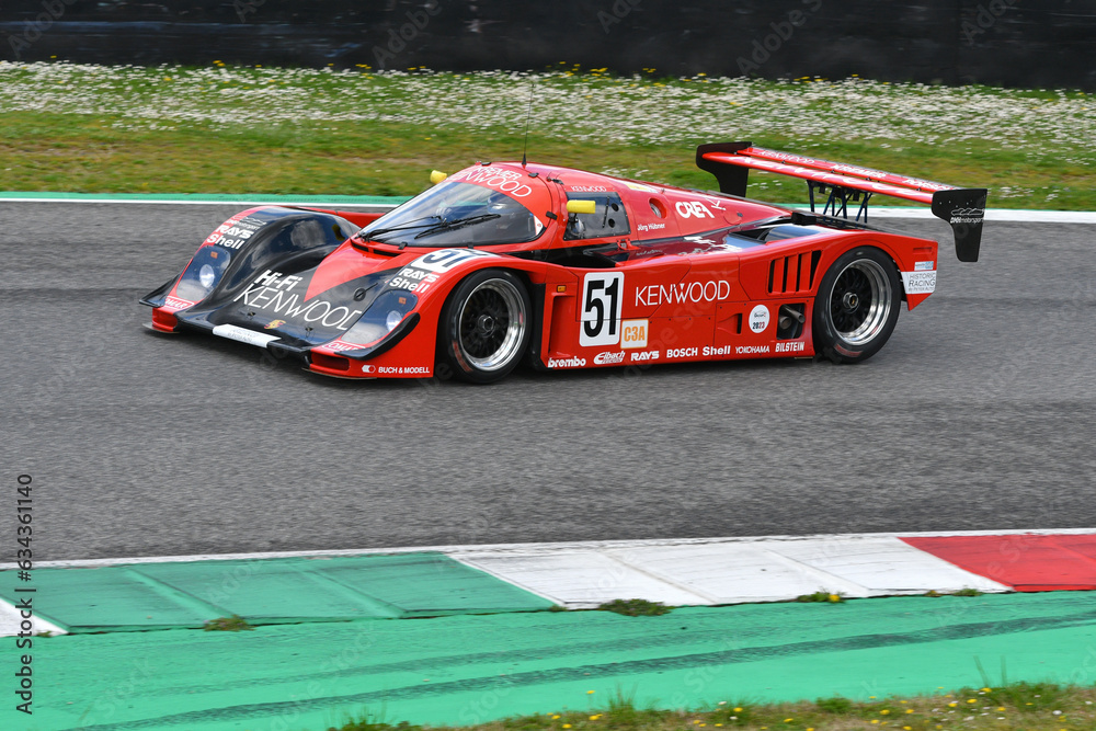 Scarperia, 2 April 2023: Porsche 962 C year 1991 in action during ...
