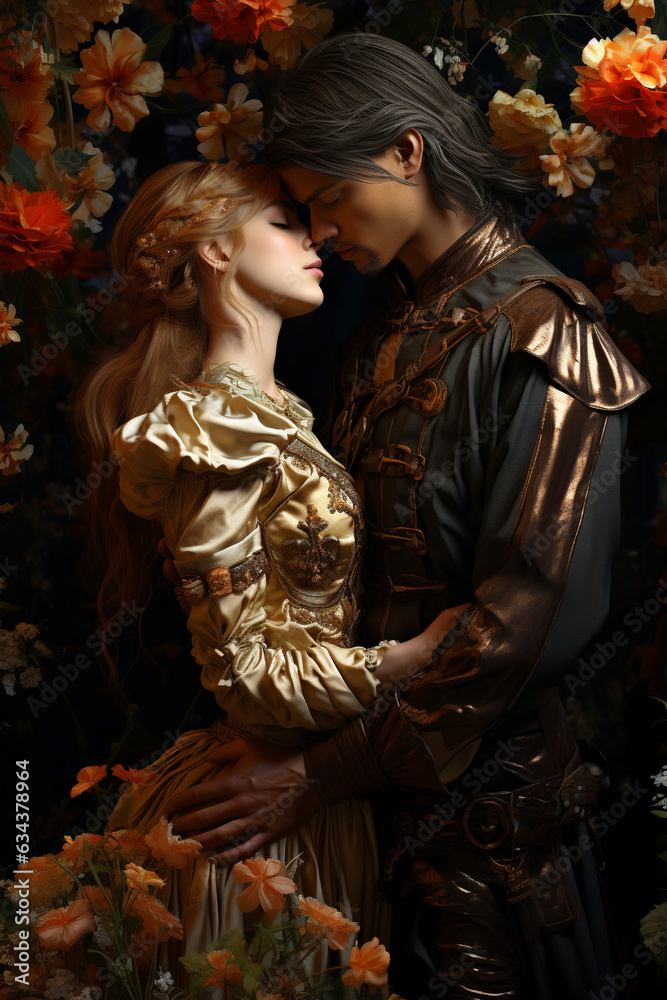 Love's portrayal in history: Almost-touching lips, medieval garb, and ...