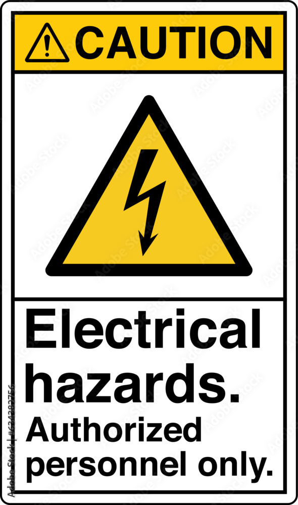 ANSI Z535 Safety Sign Marking Label Symbol Pictogram Standards Caution ...