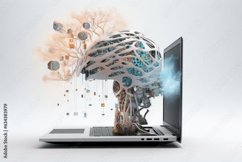 Automated laptop with an artificial intelligence system conducts a ...