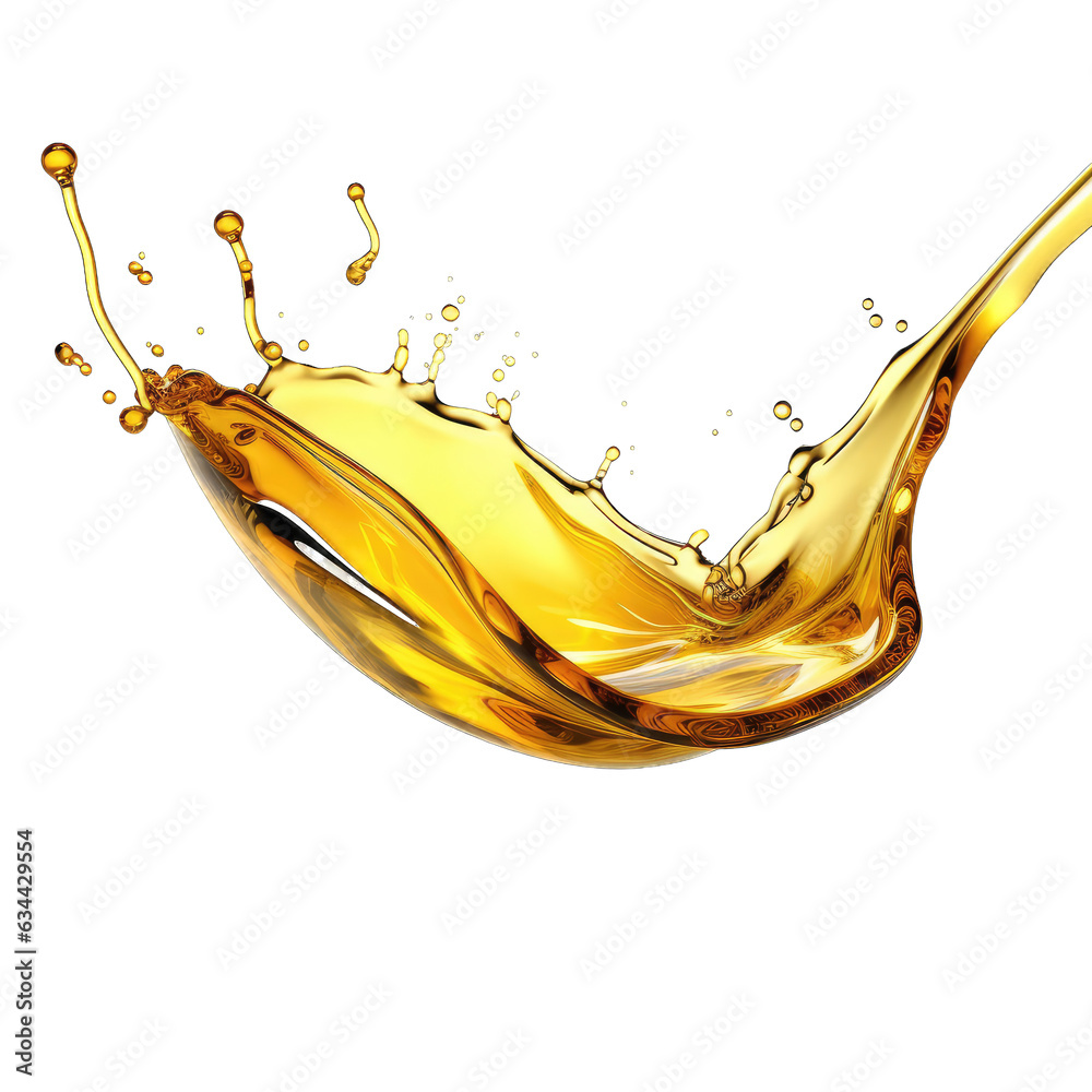 Photo & Art Print Splash oil isolated on transparent background, Neda ...