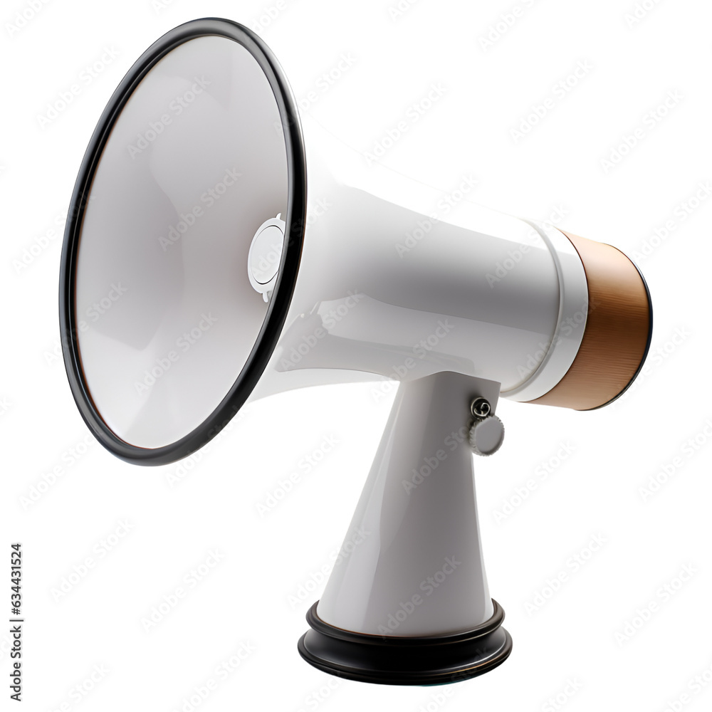 megaphone speaker object on isolated transparent background Stock Photo ...