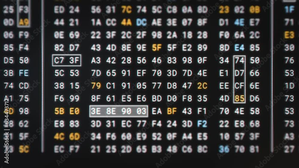 Computer memory code encryption technology for high security. Big Data Analysis process in low ...