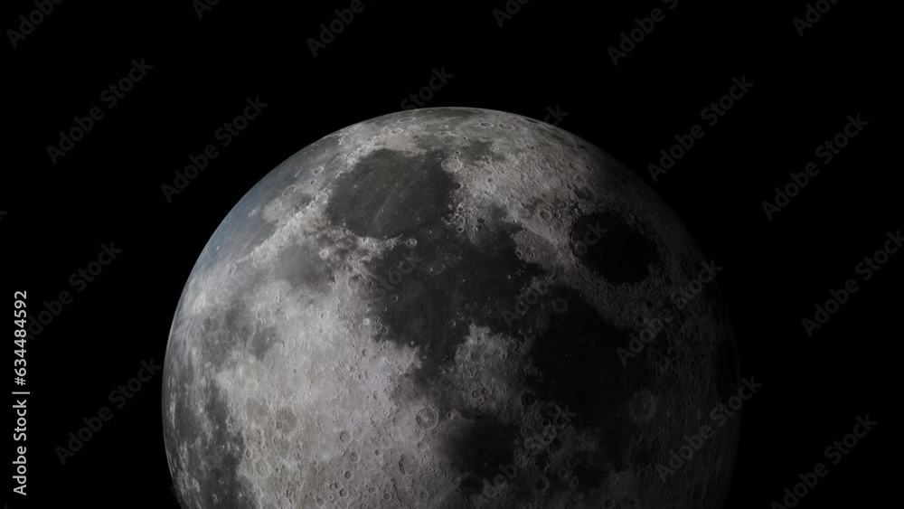 Earth satellite Moon with alpha channel overlay view from outer space ...