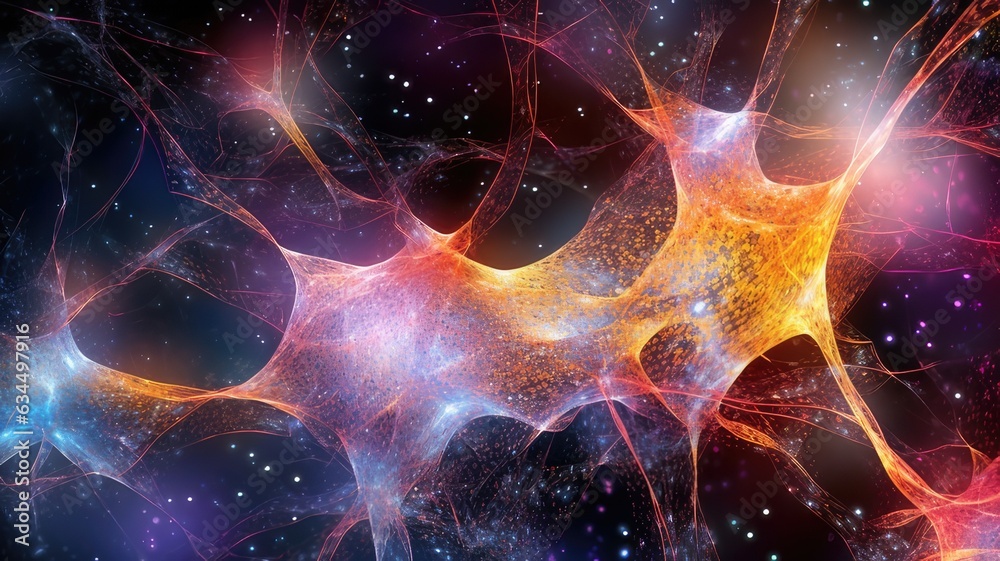 Neural pathways in a brain forming intricate patterns, metaphorically ... Neural pathways in a brain forming intricate patterns, metaphorically ...