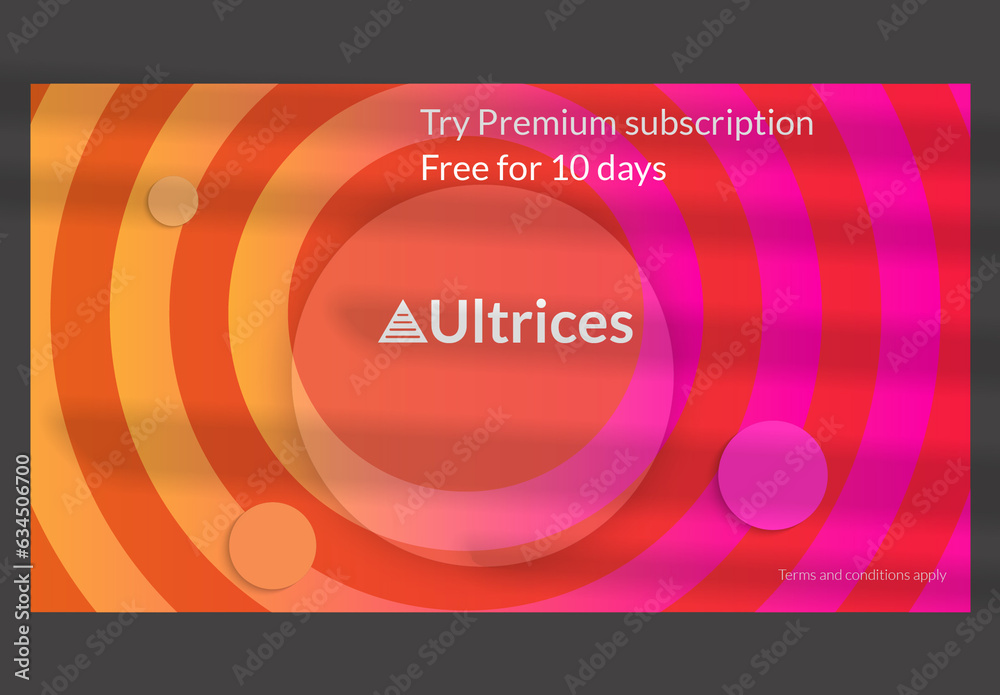 Slideshow Ad Layout with Vanishing Gradient and Paper Cut Shapes Stock ...