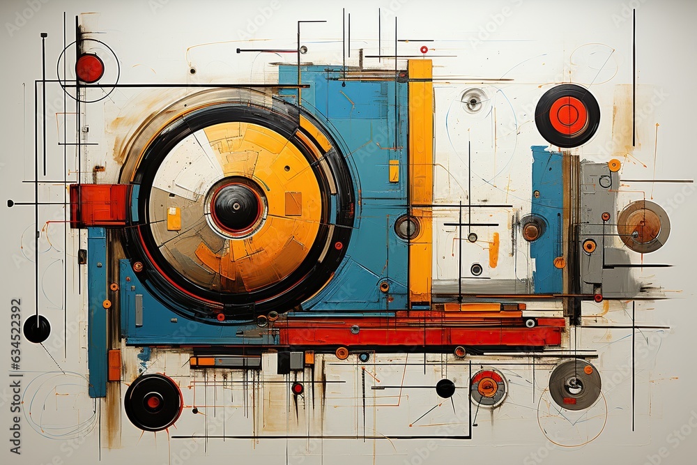 minimalist design using AI, focusing on simple shapes, clean lines, and ...