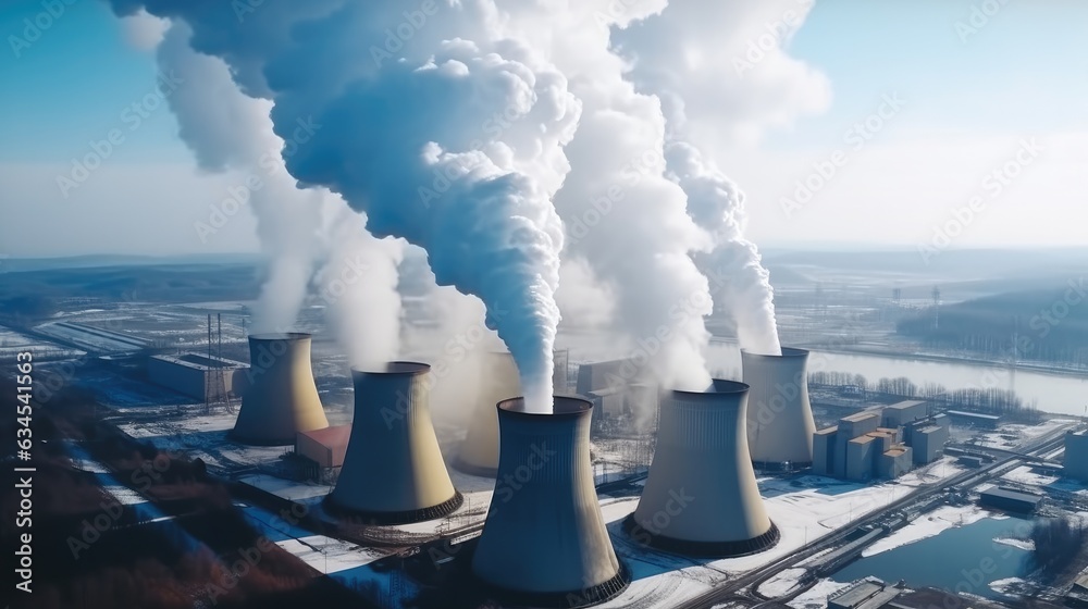 The thermal power plants, Emission of power, Working thermal power ...