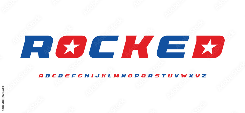 Rocked, Alphabet for presedential vote poster, banner, advertisement ...