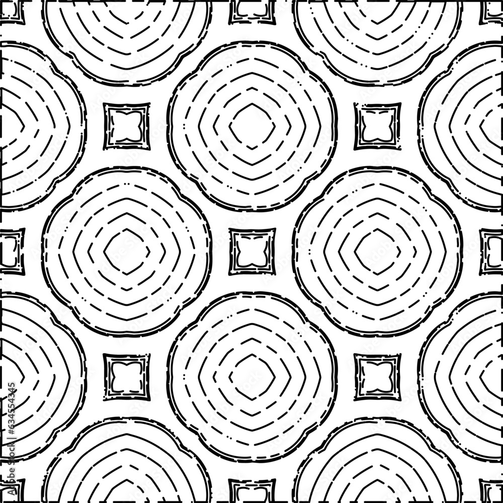 White background with black Dashes lines. Plain background with simpe ...