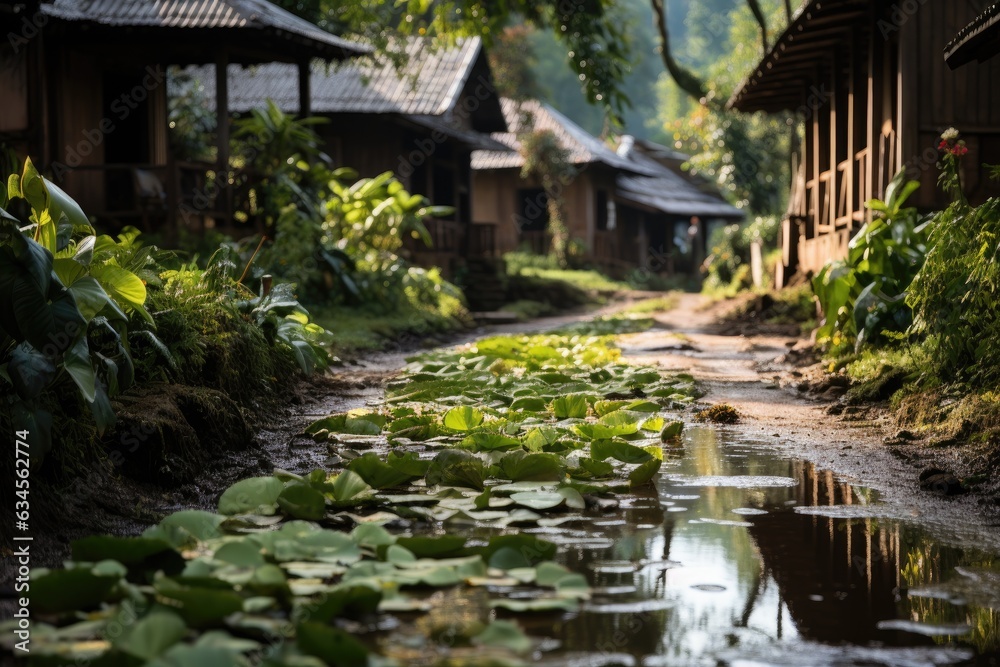 Nature's Quill: The First Monsoon Raindrops Writing Ripples Across the ...