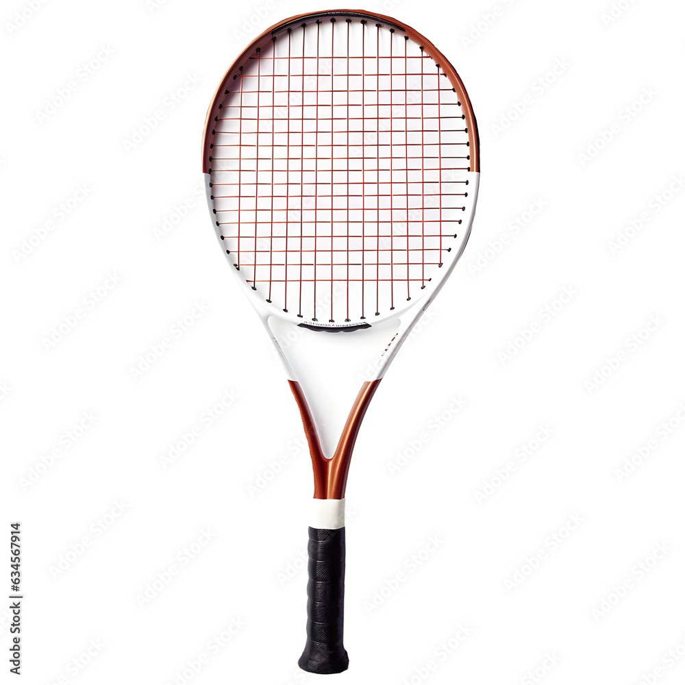 red net tennis racket on a transparent background Stock Illustration ...