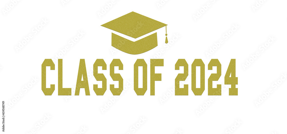 Class of 2024 Transparent Background PNG ilustração do Stock | Adobe Stock