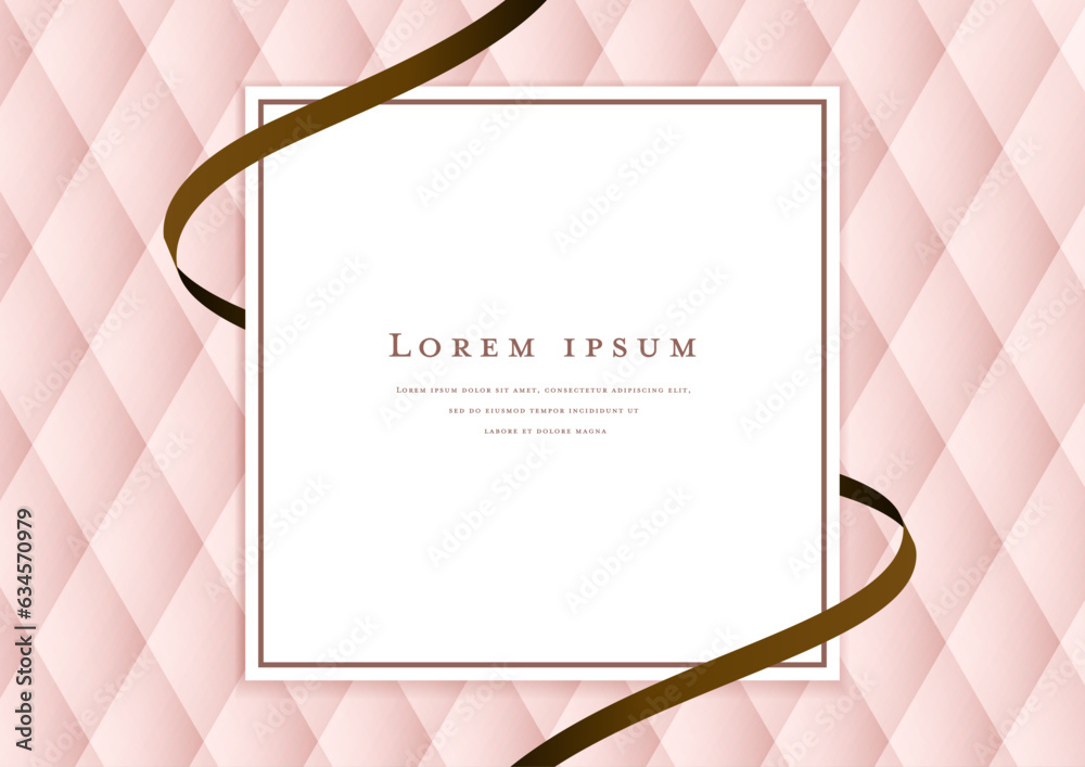 luxury ribbon frame design Stock Vector | Adobe Stock