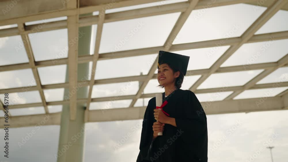 Graduation Congratulations student ceremony on the day of graduation at ...