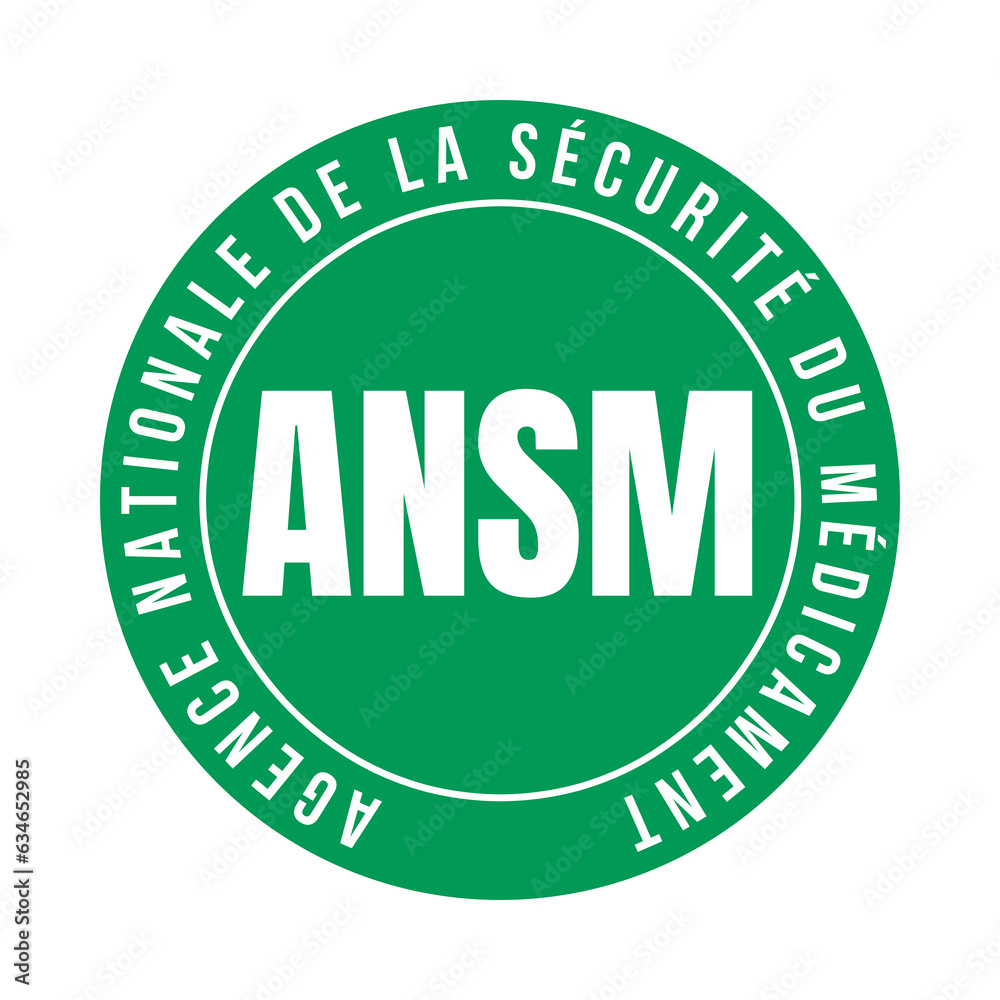 ภาพประกอบสต็อก Symbole ANSM agence nationale de sécurité du médicament ...