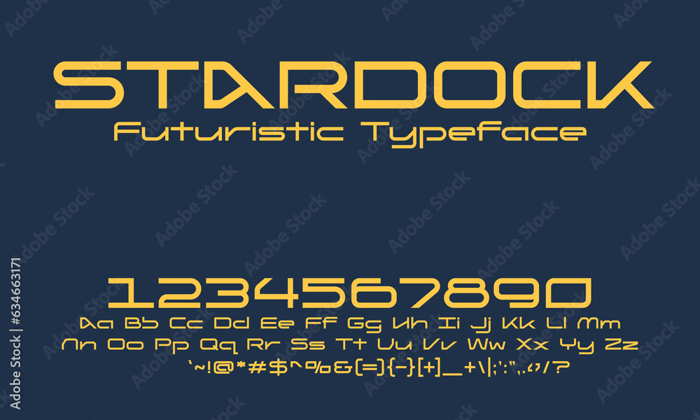 Stardock is a sleek, clean, and minimal futuristic typeface. The ...