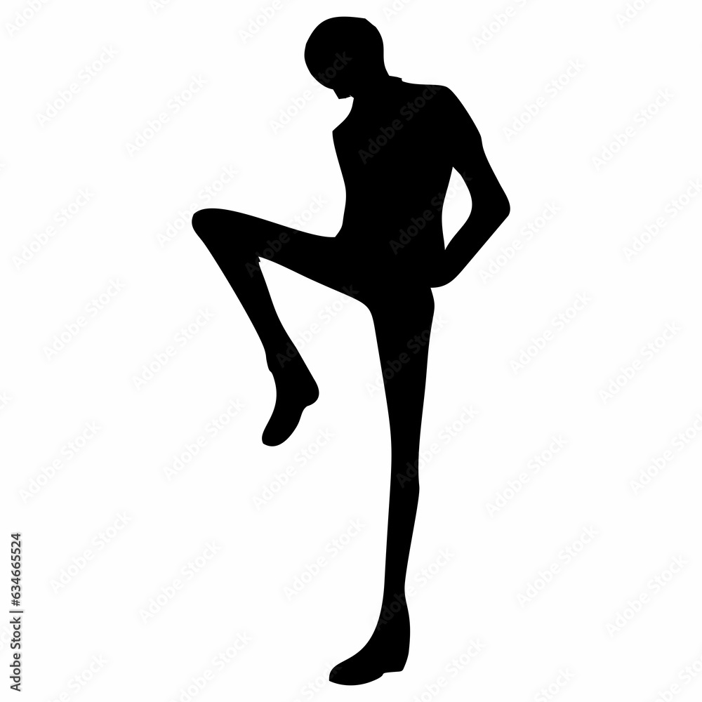 one of the characters in Japanese anime with a fire kick Stock ...