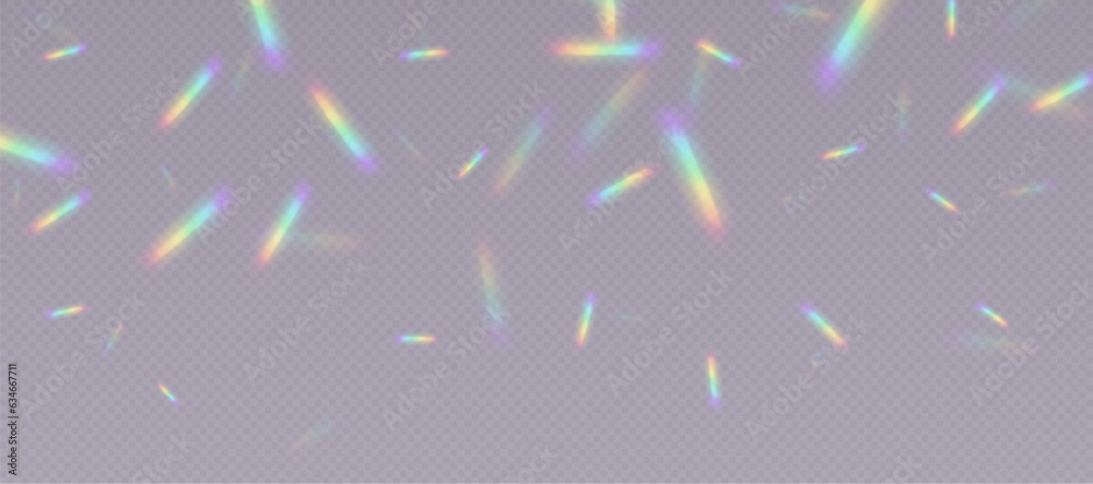 Rainbow refraction overlay, leak flare, prism light effect, rainbow ...