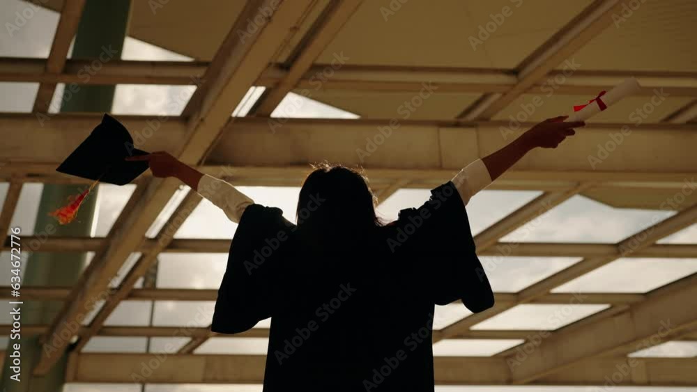 Graduation Congratulations student ceremony on the day of graduation at ...