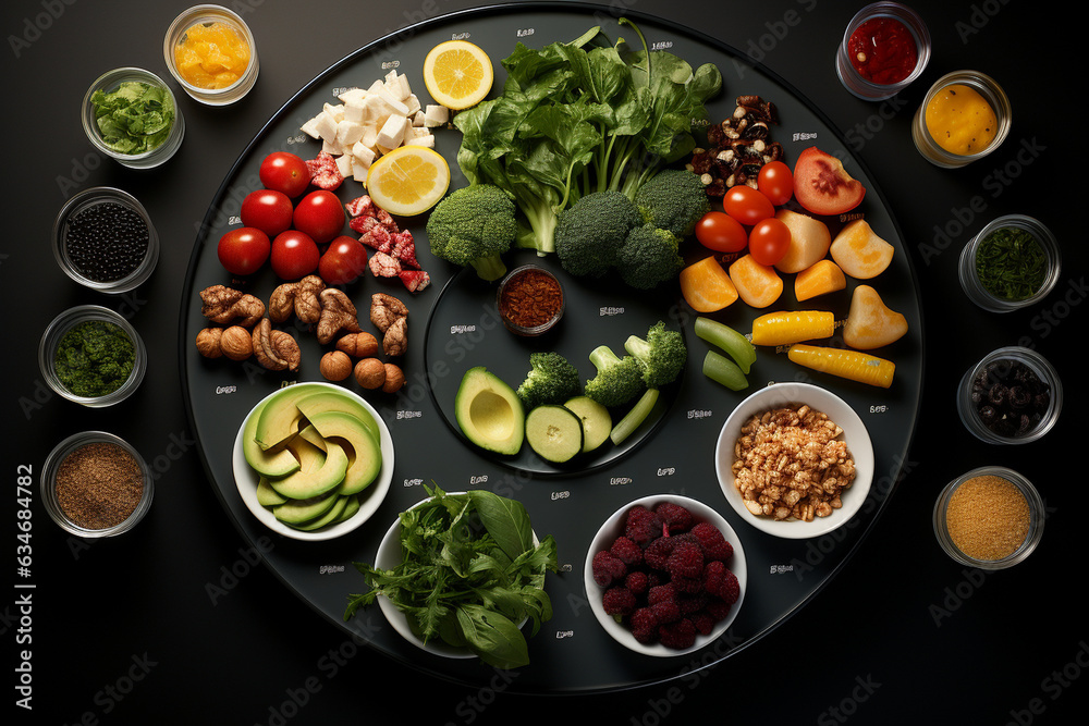 visual representation of portion control, displaying proper serving ... visual representation of portion control, displaying proper serving ...
