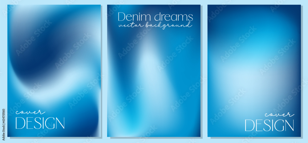 Blurred backgrounds set in modern denim dreams gradient colors ...