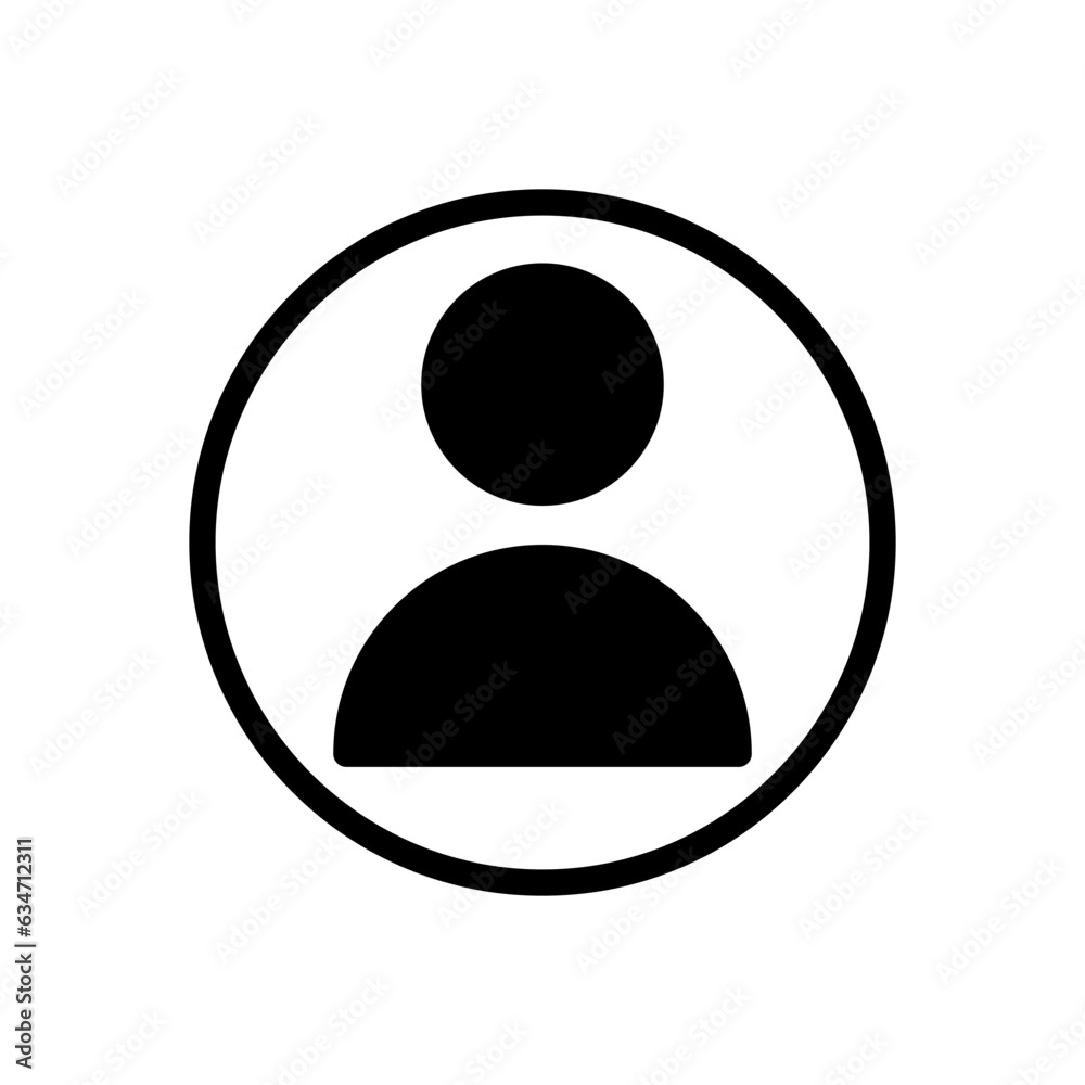 Avatar icon vector. User illustration sign account symbol. Personal ...