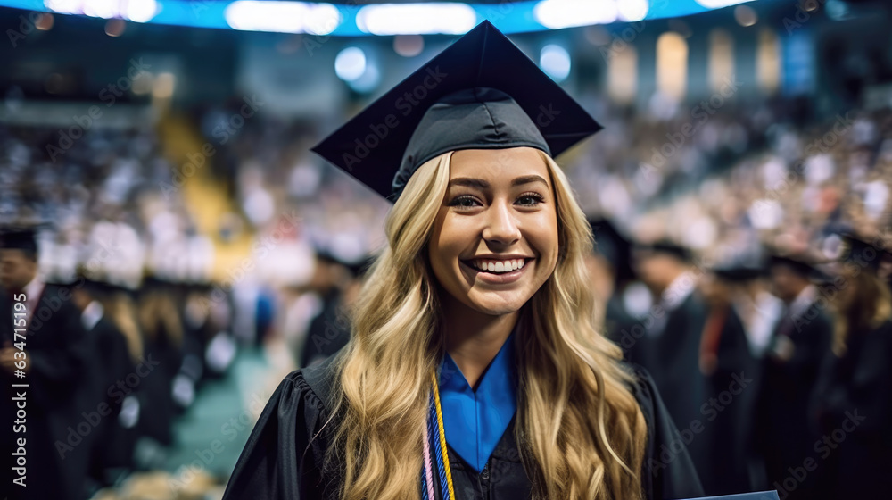 University Graduation Celebration, Students Look Happy Celebrating ...