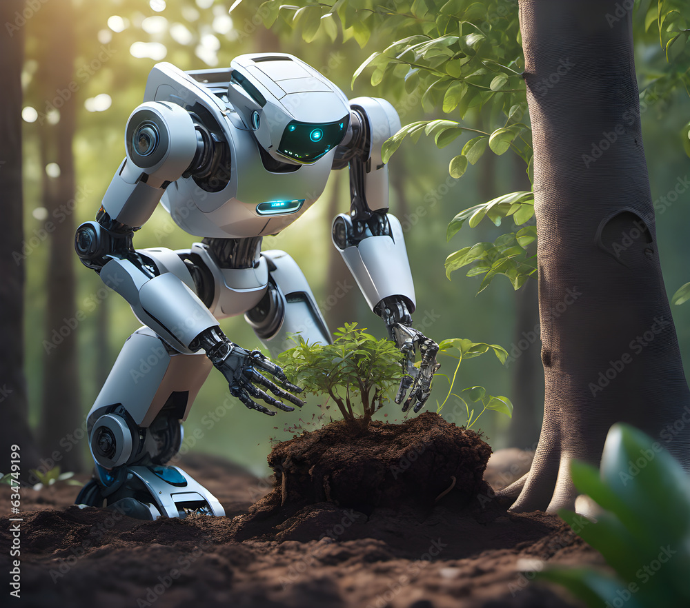 Efficient AI Robot Tree Planting for Sustainable Greenery, Advanced ...