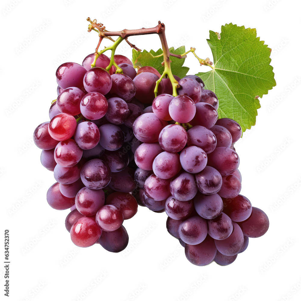 a large bunch of black grapes on a transparent background . clipart png ...